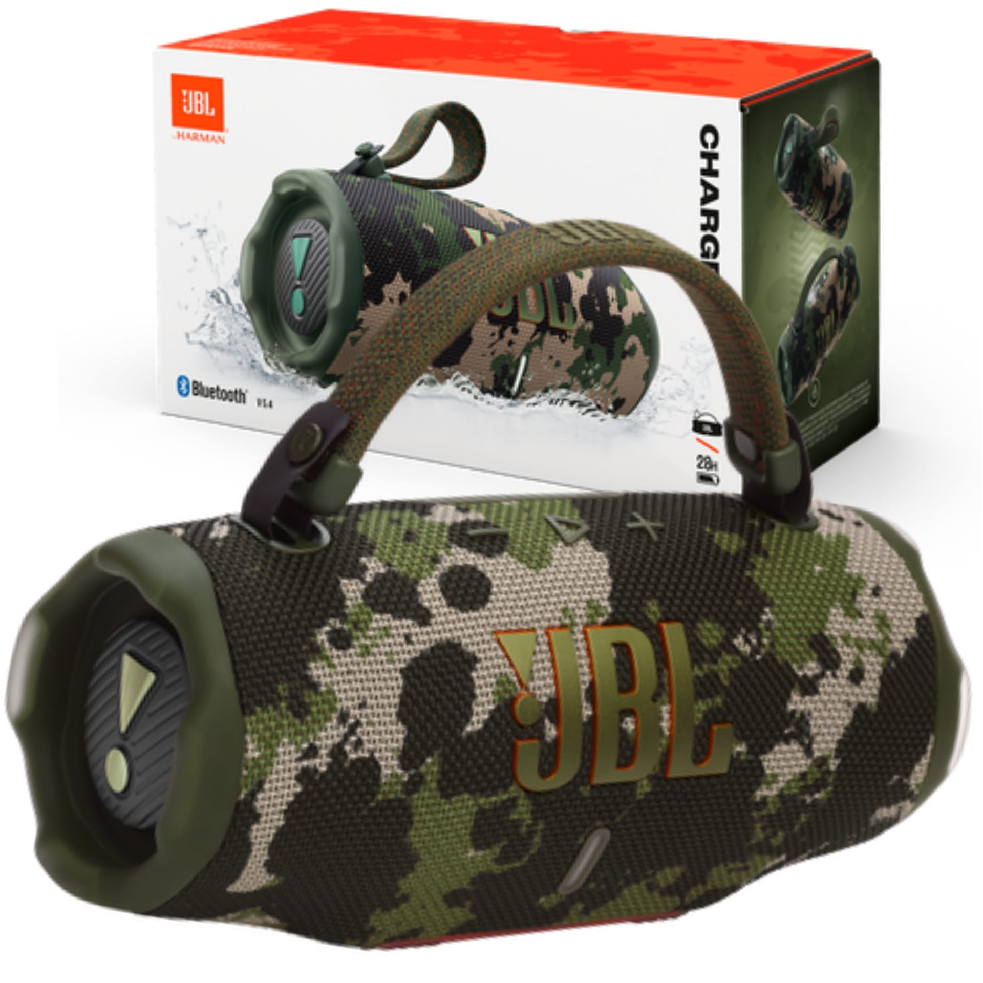 JBL CHARGE 6 PORTABLE BLUETOOTH SPEAKER IPX7/WATERPROOF (ARMY COLOR ...